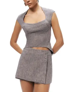 NOCTURNE Open-back Tailored Top