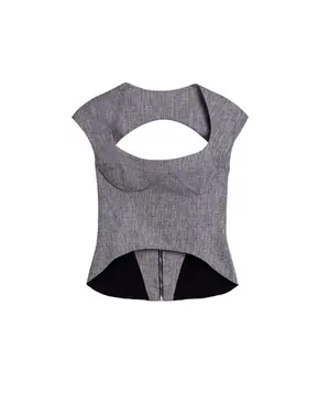 NOCTURNE Open-back Tailored Top