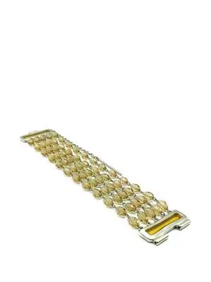 Givenchy Citrine Glass Beaded Bracelet