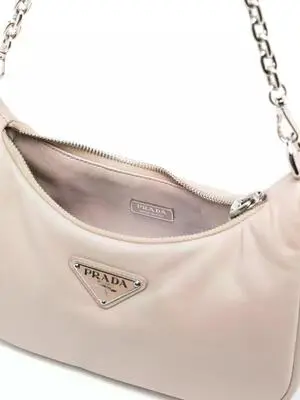 Prada Re-edition Leather Shoulder Bag - Pink