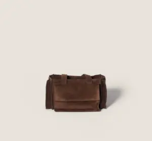 Miu Miu Suede Tote Bag - Moro