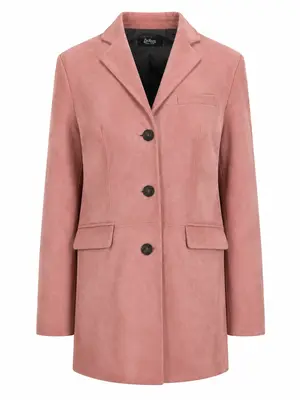 LA ROSE Suede Coat - Rosa