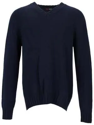 LA ROSE V-neck Blouse - Navy