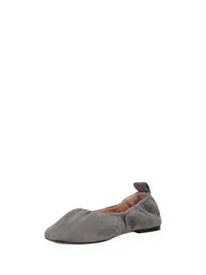 NICCOLO PASQUALETTI Obliqua Soft Ballerinas In Calfskin Leather - Gray