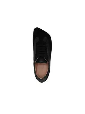 NICCOLO PASQUALETTI Obliqua Calfskin / Suede Sneakers