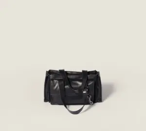 Miu Miu Black Leather Handbag - Nero
