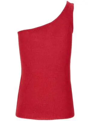 LA ROSE One Shoulder Cash Top - Red