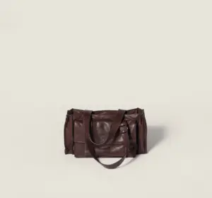 Miu Miu Miu Miu Leather Tote Bag Bruciato