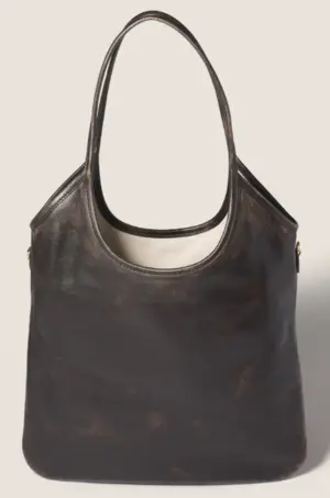 Miu Miu Leather Tote Bag - Caffe'