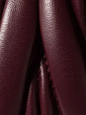 Miu Miu Matelassé Leather Shoulder Bag - Bordeaux