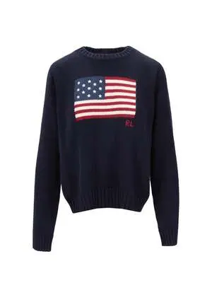 Ralph Lauren Flag Long Sleeve Pullover