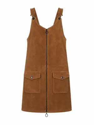 LA ROSE Leather Dress - Gold