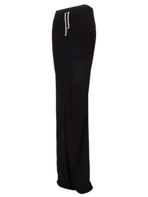 Rick Owens Soft Edfu Long Skirt - Black