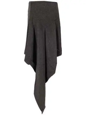 NICCOLO PASQUALETTI Casacata Wool Flannel Skirt