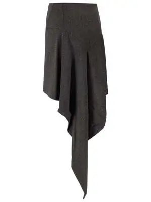 NICCOLO PASQUALETTI Casacata Wool Flannel Skirt