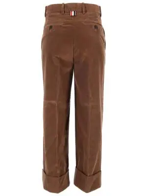 Thom Browne Fit 2 Beltloop Sack Trousers In Narrow Wale Corduroy