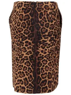 LA ROSE Nappa Print Skirt