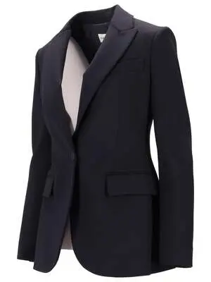 PAROSH Single-breasted Jacket With Classic Collar