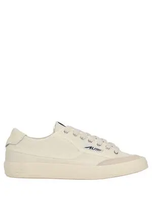 AUTRY Canvas And Suede Cream Sneakers - Windscape Low Man