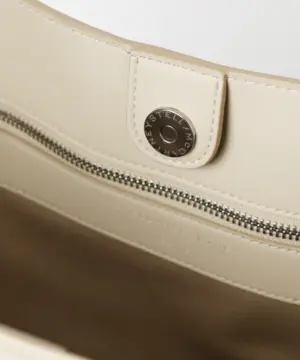 Stella McCartney Logo Tote Bag With Contrast Piping - Oat