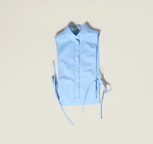 Miu Miu Silk Shirt - Celeste
