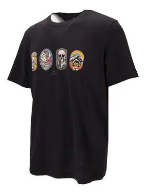 Paul Smith Regular Fit T-shirt With Badge Prints