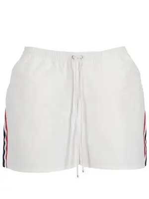Thom Browne Nylon Cotton Tech Track Shorts - White