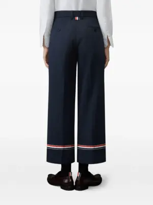 Thom Browne Beltloop Chino In Cotton Gabardine - Navy