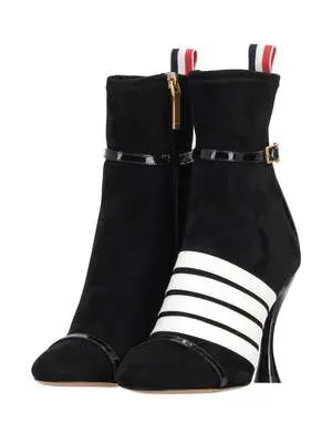 Thom Browne Trompe L'oeil 4 Bar Ankle Boot With Sculptural Heel