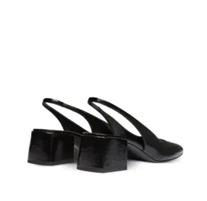 COURREGES Vinyl Slingbacks - Black