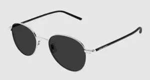 Saint Laurent Sl 865 Sng Metal Sunglasses - Silver Black Grey