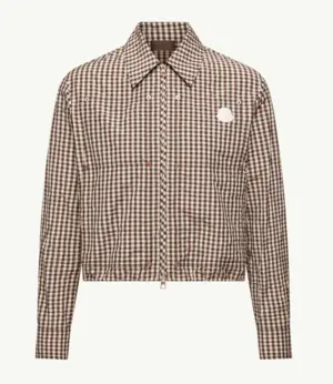 Moncler Gingham Check Shirt With Logo Detail