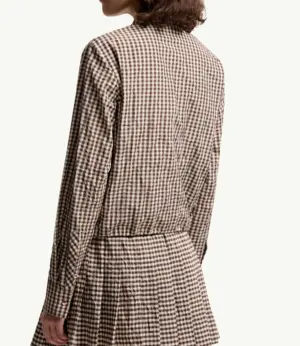 Moncler Gingham Check Shirt With Logo Detail