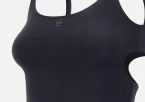 COURREGES Cut Out One Piece Swimsuit - Black