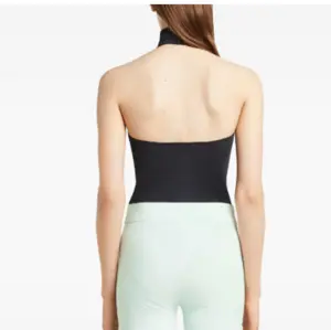 COURREGES Tech Crepe Bodysuit With Buckle Detail