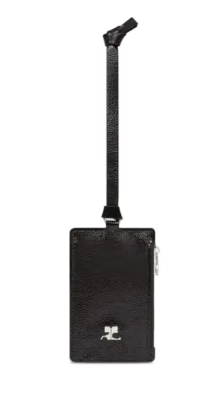 COURREGES Cardholder Naplack - Black