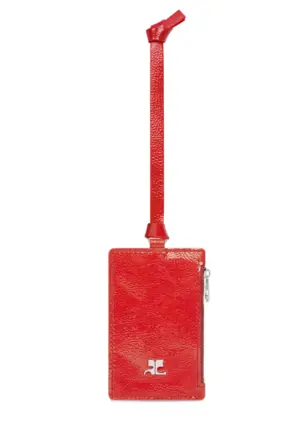 COURREGES Cardholder Naplack - Bright Red