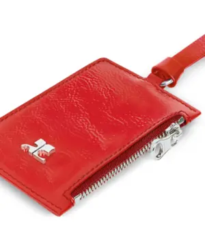 COURREGES Cardholder Naplack - Bright Red