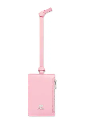 COURREGES Cardholder Leather - Candy Pink