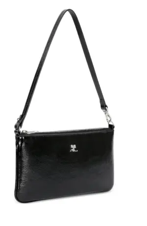 COURREGES Zipped Naplack Pouch - Black