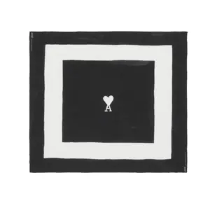 Ami Foulars De Coeur Imprime - Noir