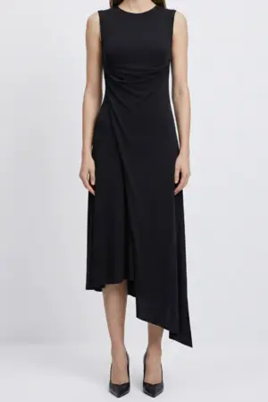 AMI Paris Sleeveless Long Dress - Noir