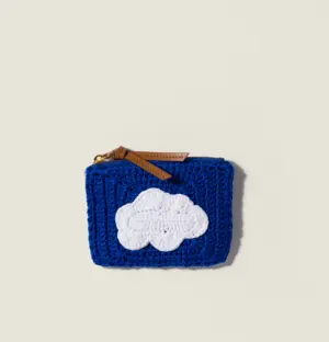 Miu Miu Crochet Coin Pouch - Blu+cielo