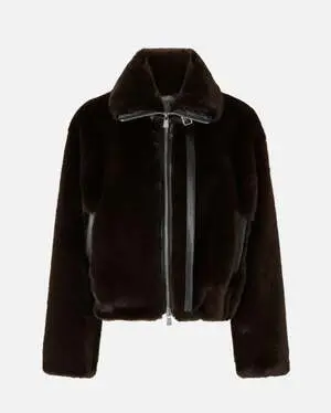 Pinko Estebana Faux Fur Blouson Jacket