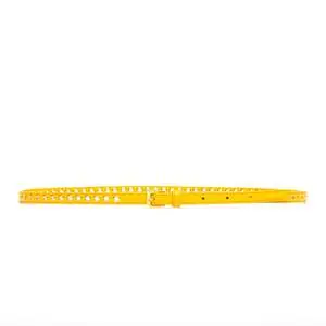 Prada Skinny Eyelet Belt - Yellow