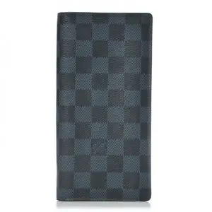 LOUIS VUITTON Wallet Brazza Damier Cobalt - Black/blue