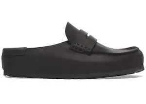 BIRKENSTOCK Naples Wrapped Oiled Leather Clogs - Black