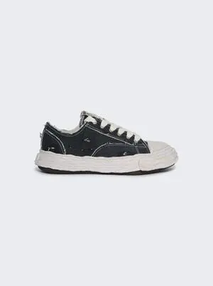 Mihara Yasuhiro Peterson 23 Og Sole Ripped Canvas Low-top Sneakers - Black