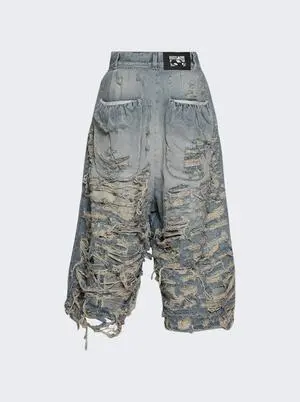 RIVINGTON ROI REBIS Indigo Distressed Denim Pants