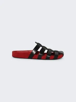 JUDE Dusty Flat Fisherman Sandals - Red